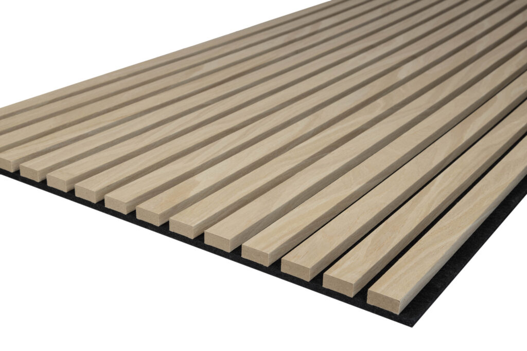 Acoustic Natural Oak Slatwall Panels | 2400mm or 3000mm