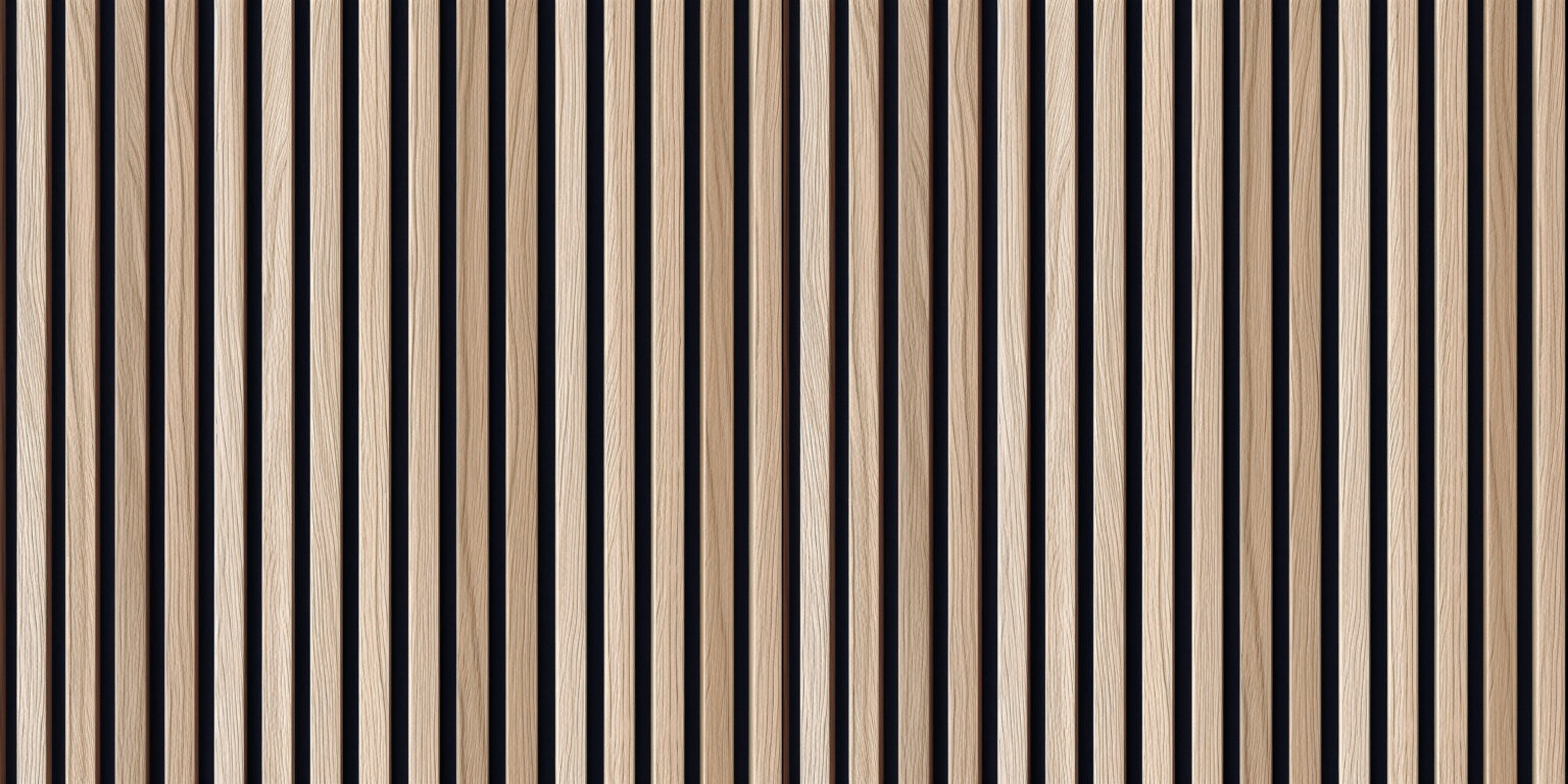 Acoustic Natural Oak Slatwall Panels | 2400mm or 3000mm